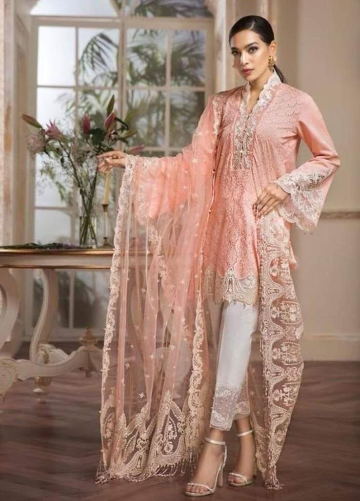 Luxury Lawn Embroidered Chicken Kari with Heavy Patches – Bridalwearonline